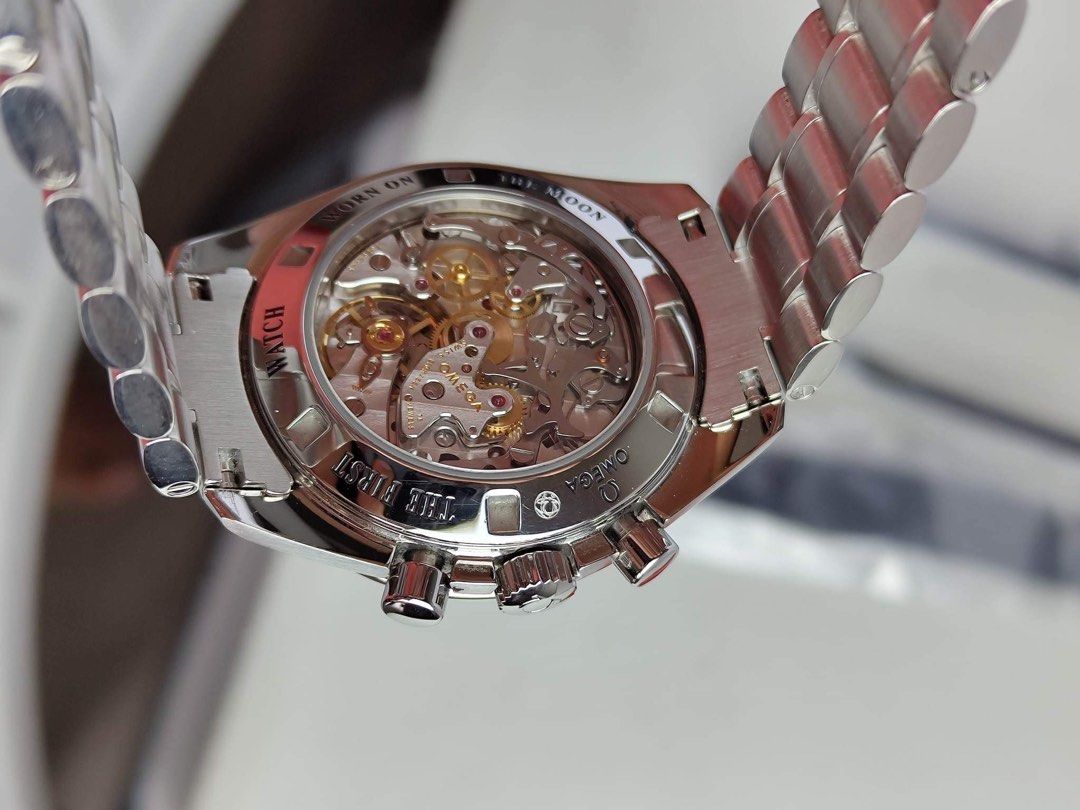 Omega Speedmaster Moonwatch 1863 Sapphire sandwich big box, 名牌, 手錶 ...