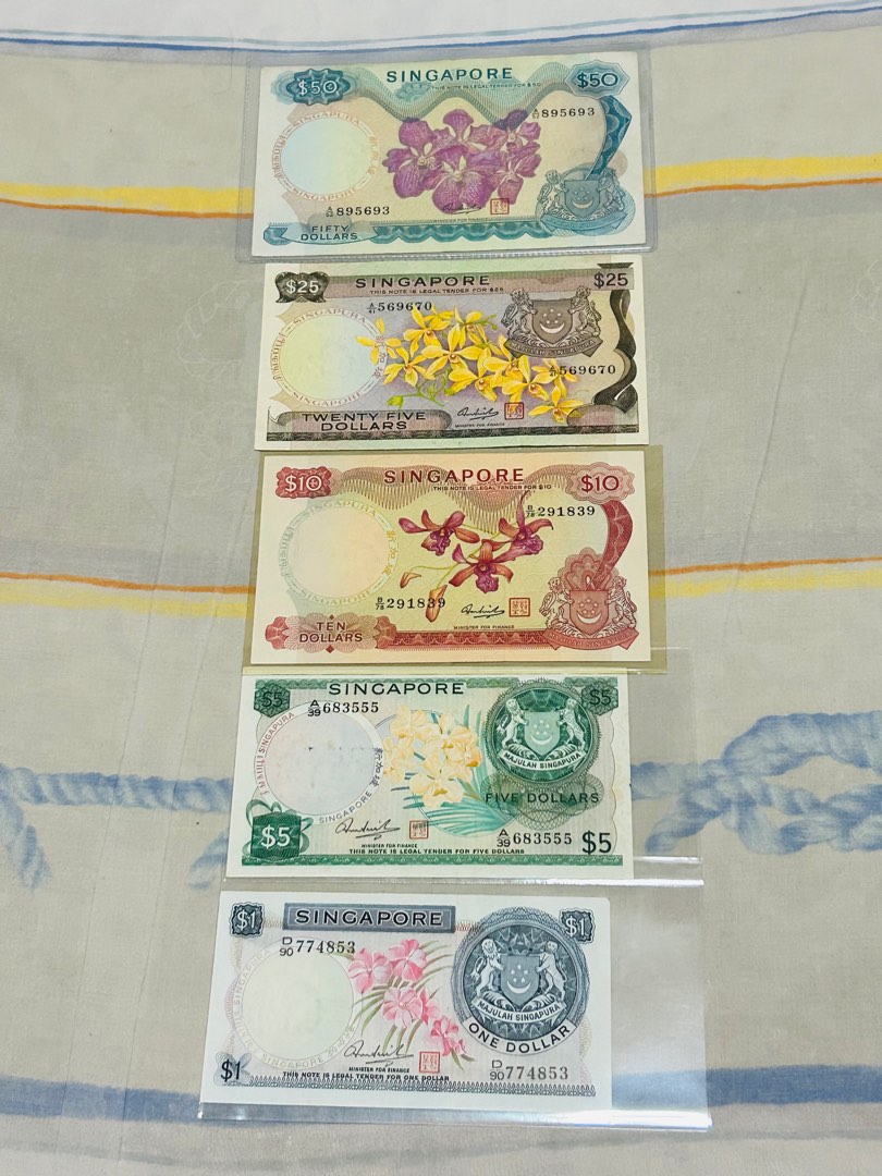 Orchid notes set, Hobbies & Toys, Memorabilia & Collectibles, Currency ...