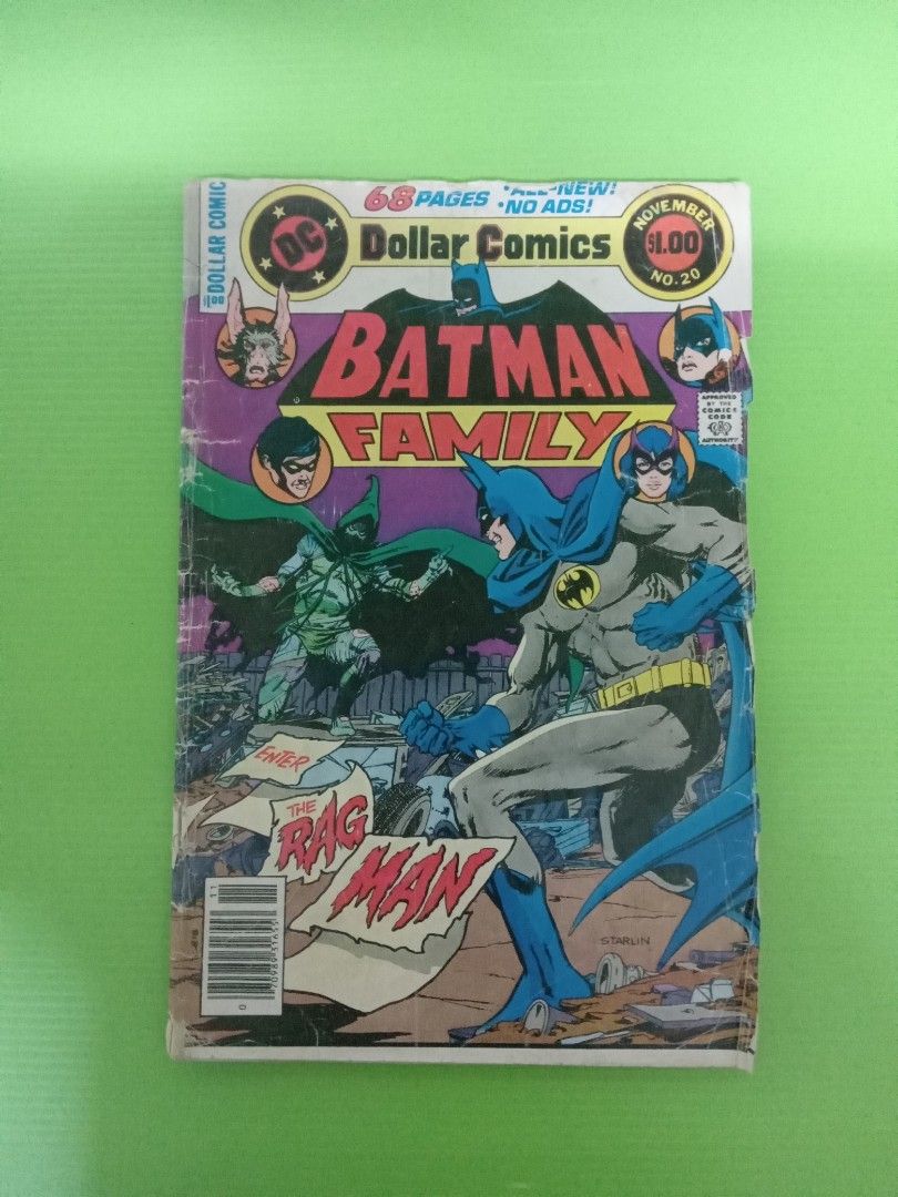 Origin of Ragman ! The Batman Family #20 ( Jim Starlin - Cover Art ) DC ...