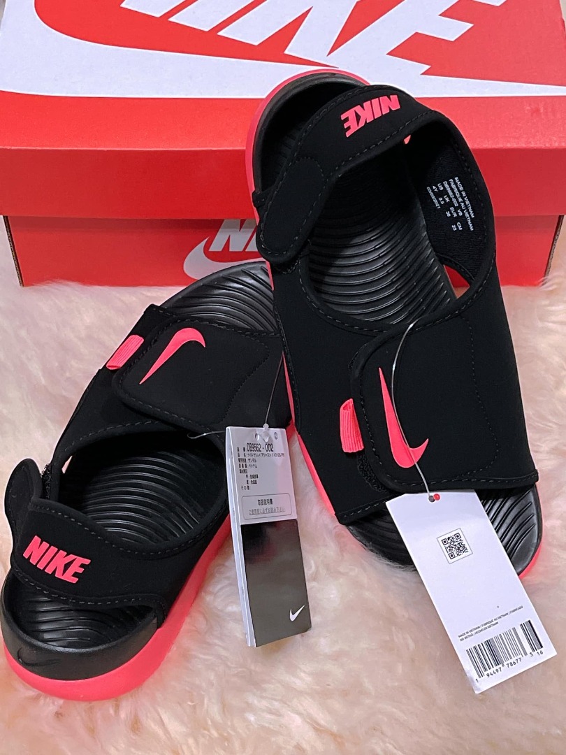 Original NIKE Sunray Adjust 5 V2 Kids Sandals Black Racer Pink Bought ...
