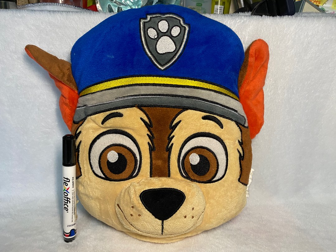 Paw Patrol Chase Head Pillow on Carousell