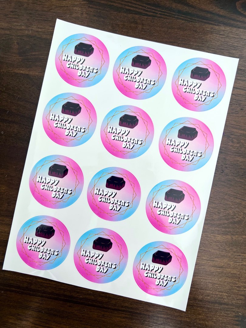 Personalised stickers, Hobbies & Toys, Stationery & Craft, Other ...