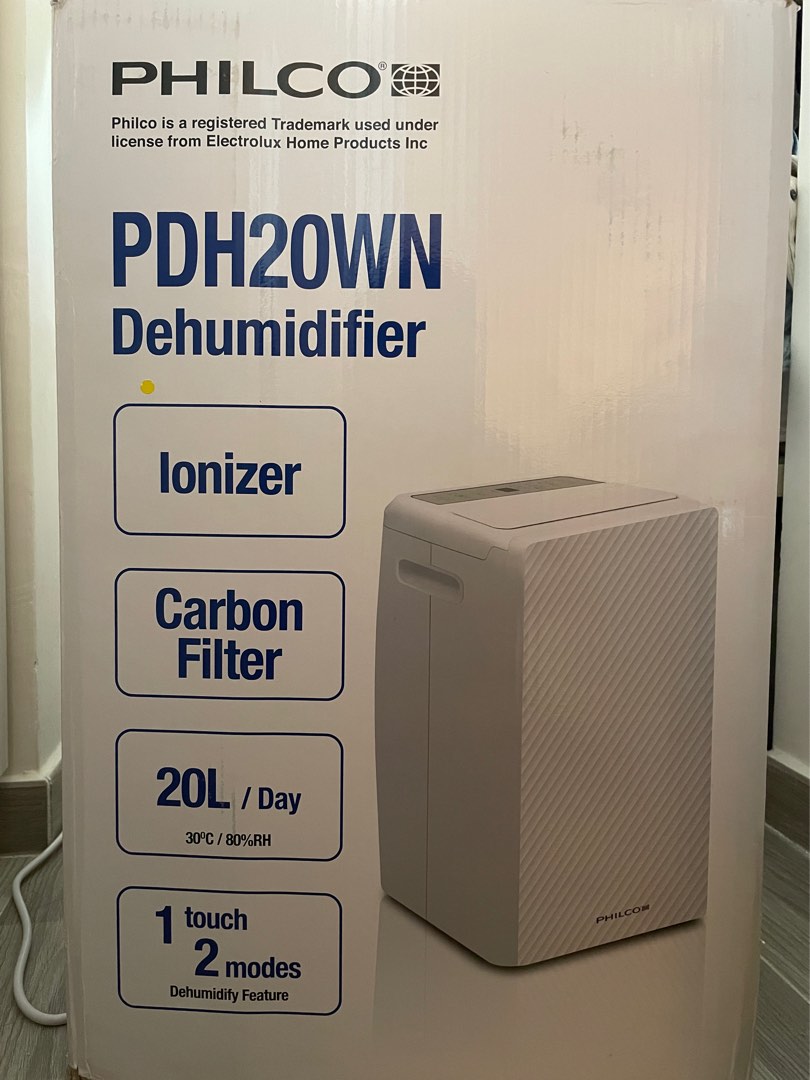 Philco PDH20WN Dehumidifier, 家庭電器, 空氣清新機及抽濕機 - Carousell
