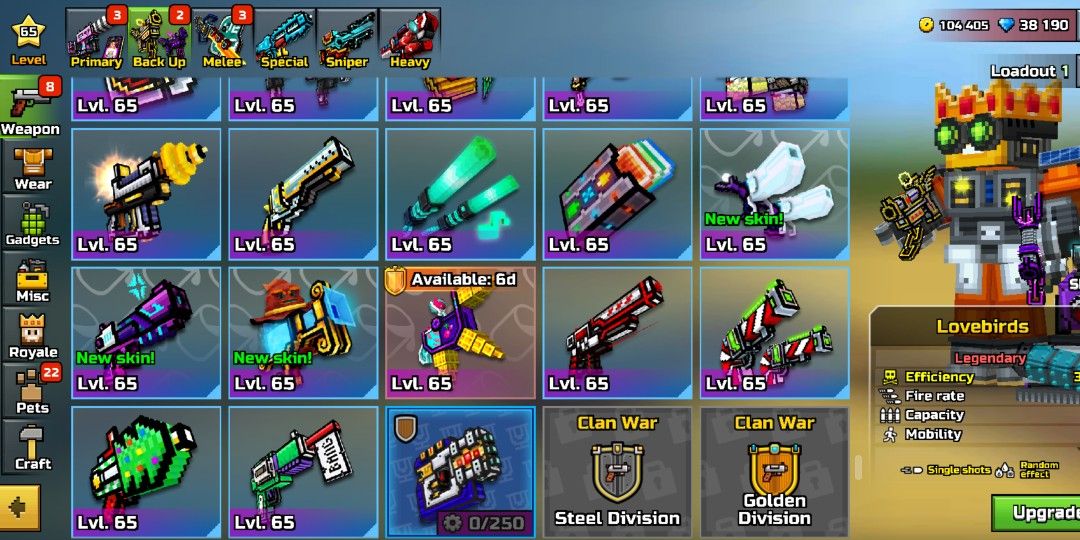 Pixel gun 3d Account , tons of mythical weapons, Video Gaming, Video ...