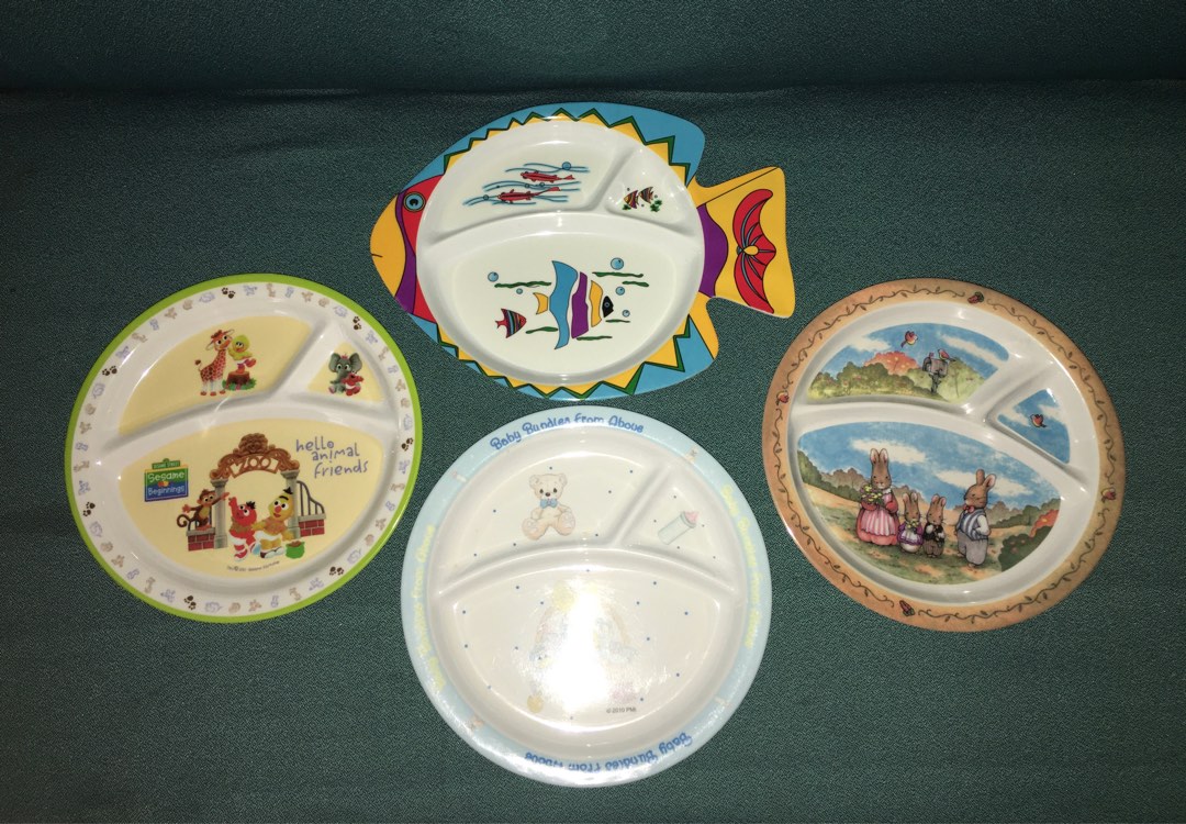 Partition plates (kid's design/shape) on Carousell