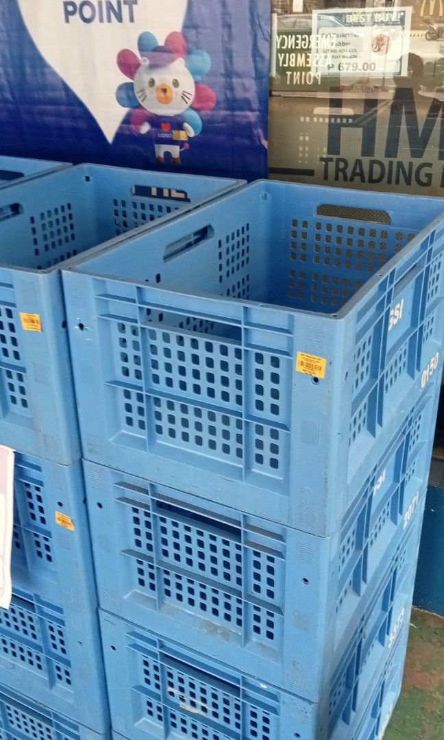 Platic Crates, Furniture & Home Living, Home Improvement & Organization ...