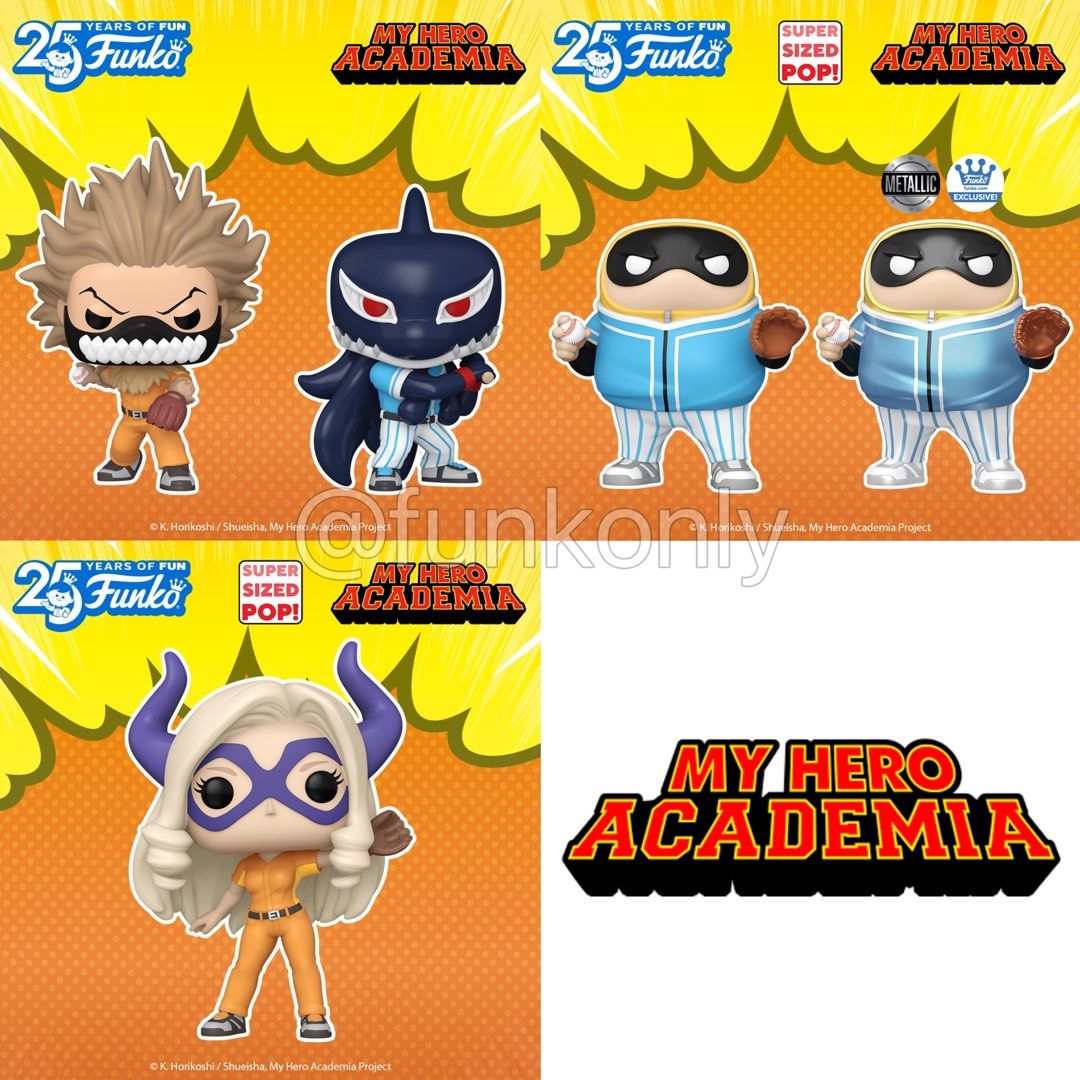 [PO] My Hero Academia Pop! Vinyl Figures - Shishido/Gang Orca/Fat Gum ...