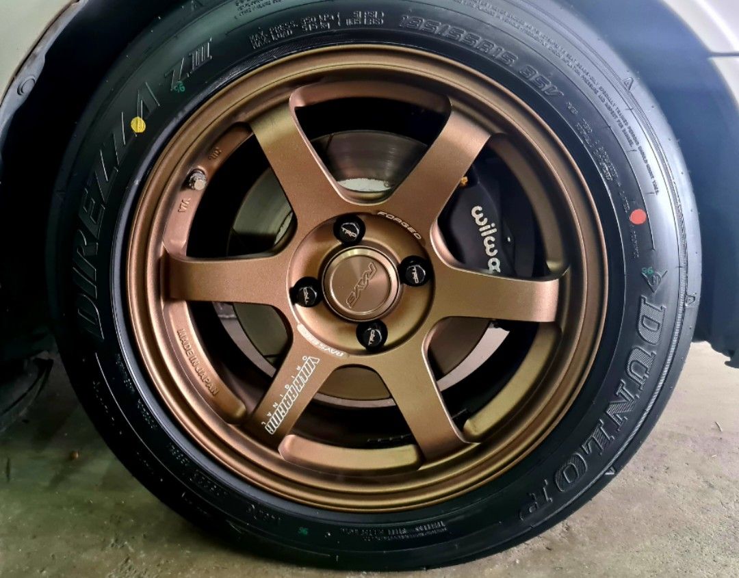 [Preloved] Original Volk Racing TE37 Sonic 15" wheels, Car Accessories ...