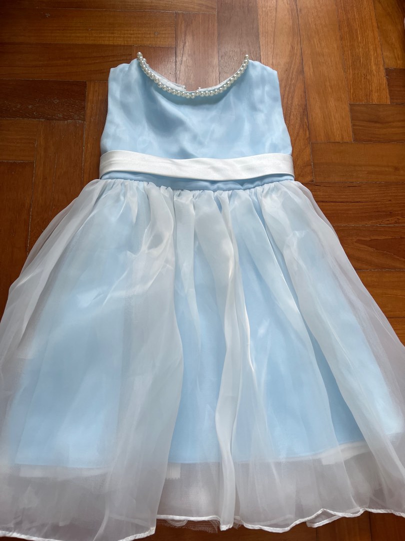 Pretty baby blue dress, Babies & Kids, Babies & Kids Fashion on Carousell