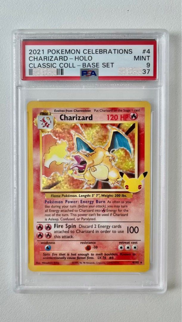 [PSA9 Slab] Charizard 25th Pokemon Celebration Classic Collection, Hobbies & Toys, Toys & Games ...