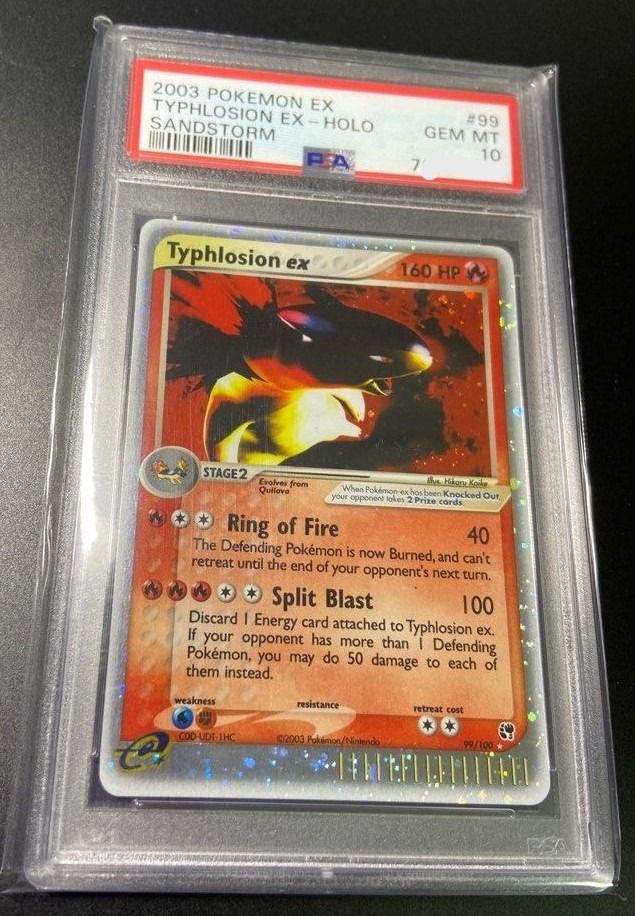 PSA 10 Gem Mint Typhlosion ex 99/100 Holo - Sandstorm 2003 Pokemon card ...