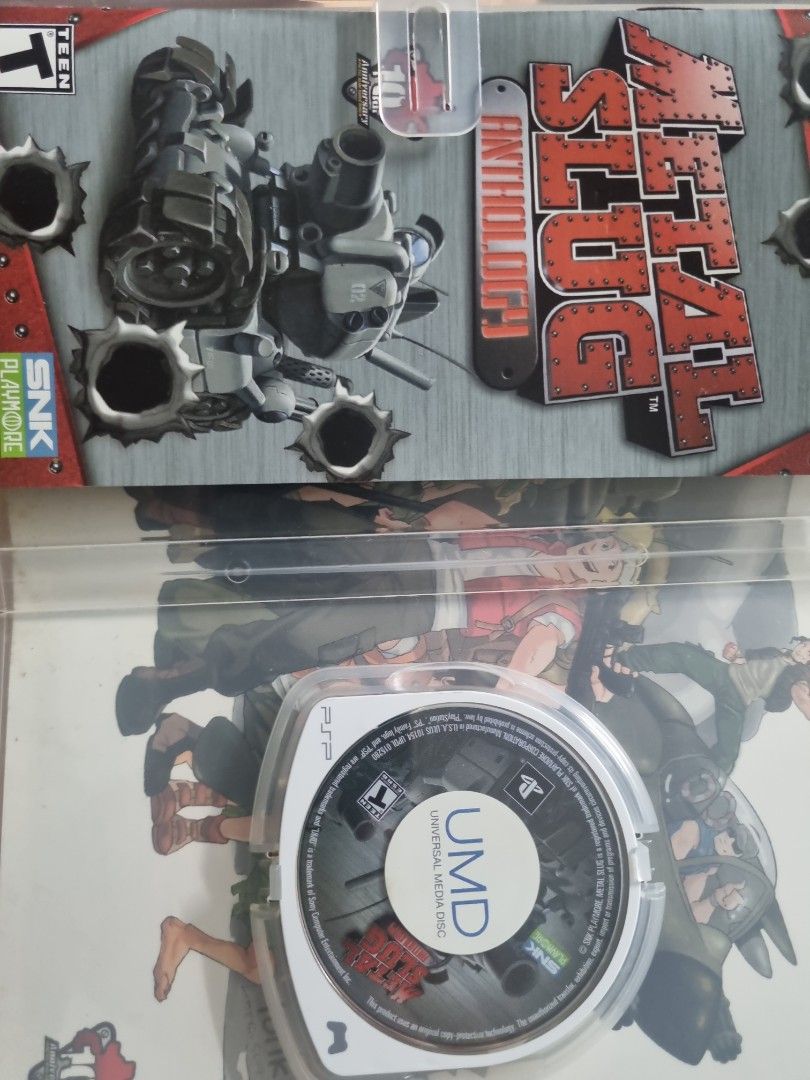 PSP with case (with Metal slug), Video Gaming, Video Game Consoles ...