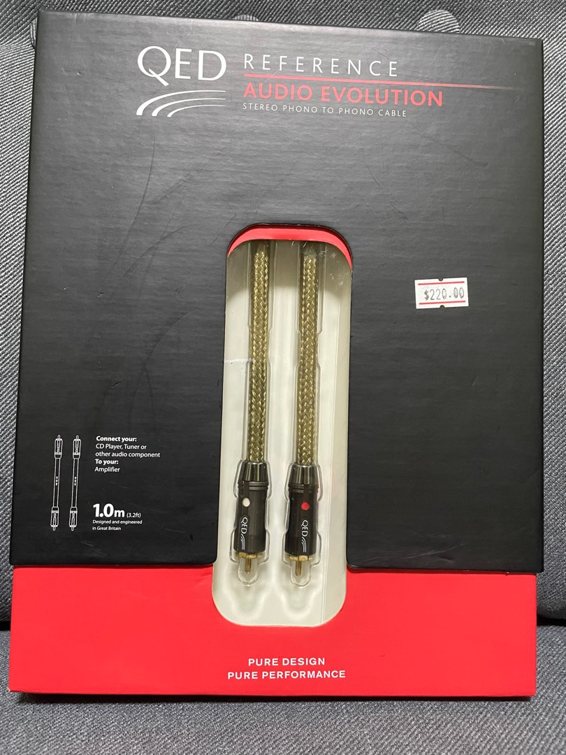 QED Reference Audio Evolution RCA cable 1.0m, Audio, Other Audio ...