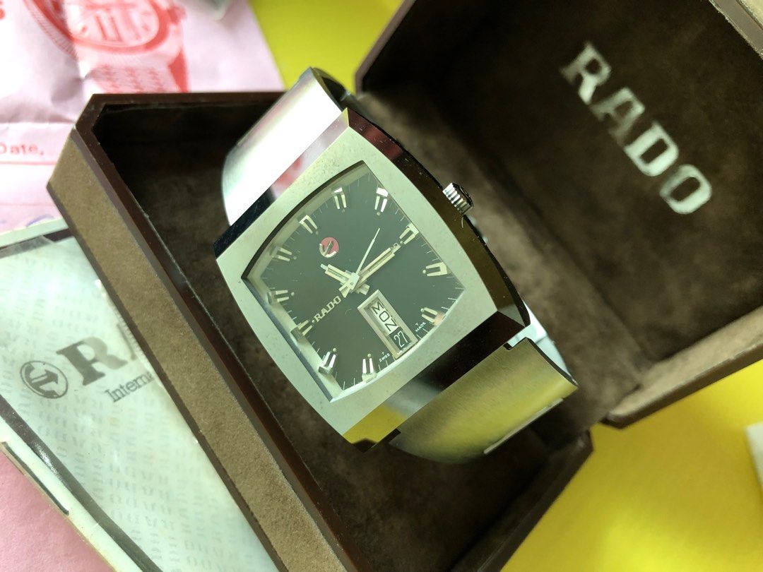 Rado Diastar Square TV retro case., Men's Fashion, Watches ...