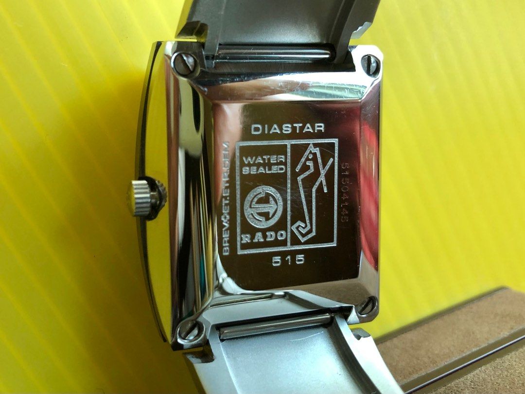 Rado Diastar Square TV retro case., Men's Fashion, Watches ...