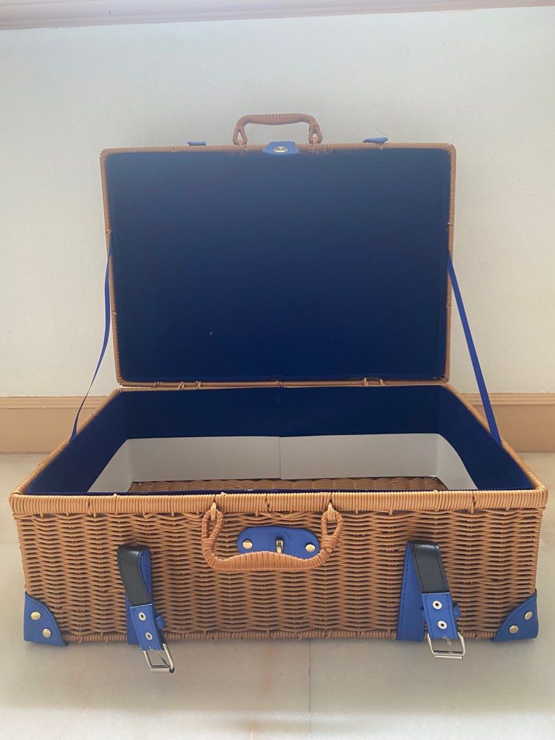Rattan rectangular suitcase, Furniture & Home Living, Home Decor, Other ...