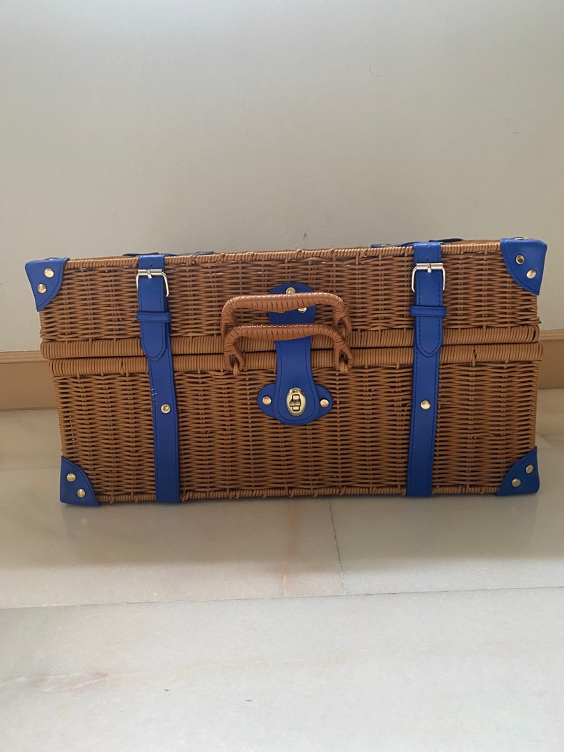 Rattan rectangular suitcase, Furniture & Home Living, Home Decor, Other ...
