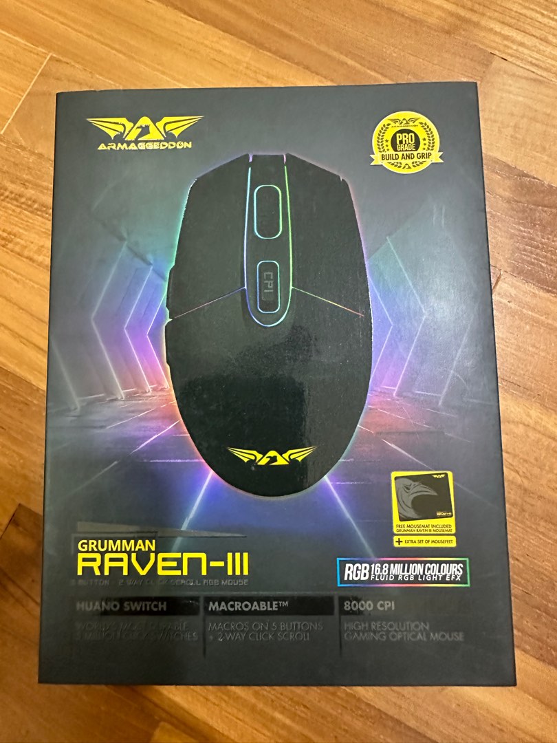 Raven-III RGB Gaming Mouse, Computers & Tech, Parts & Accessories ...