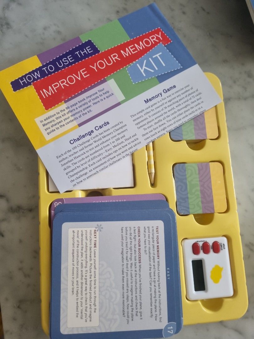 Reader's Digest Improve your Memory Kit, Hobbies & Toys, Stationery ...