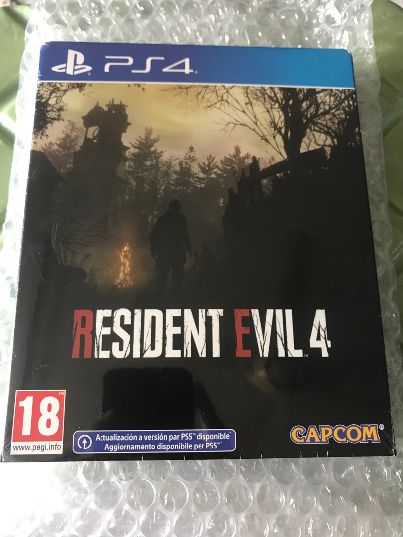 PS4 PS5 Resident Evil 4 RE4 limited Steelbook edition, Video Gaming ...