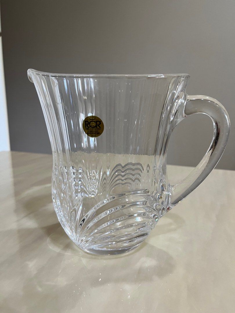 Royal crystal rock jug/pitcher (aurea), Furniture & Home Living ...
