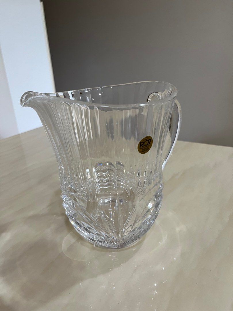 Royal crystal rock jug/pitcher (aurea), Furniture & Home Living ...