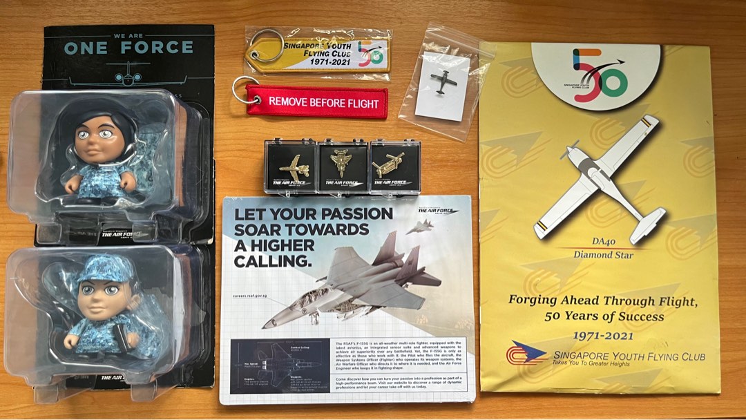 RSAF chinook fighter gulf stream collar pins flight model figurines ...