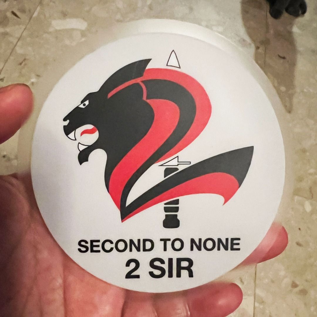 SAF Singapore Armed Forces 2 SIR Infantry Regiment . Static Cling Car ...