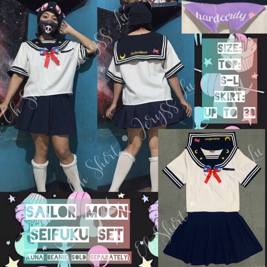 Sailormoon Seifuku Japanese Uniform Sailor Set, Women's Fashion ...