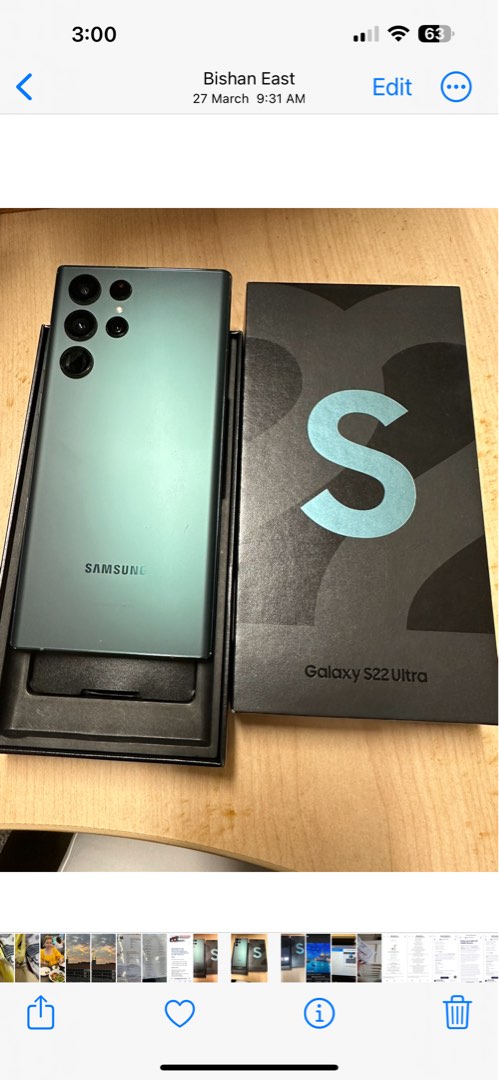 Samsung S22 Ultra 256GB Green, Mobile Phones & Gadgets, Mobile Phones ...