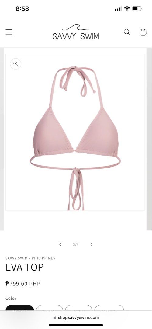 Savvyswim -Eva set in Olive, Women's Fashion, Swimwear, Bikinis ...