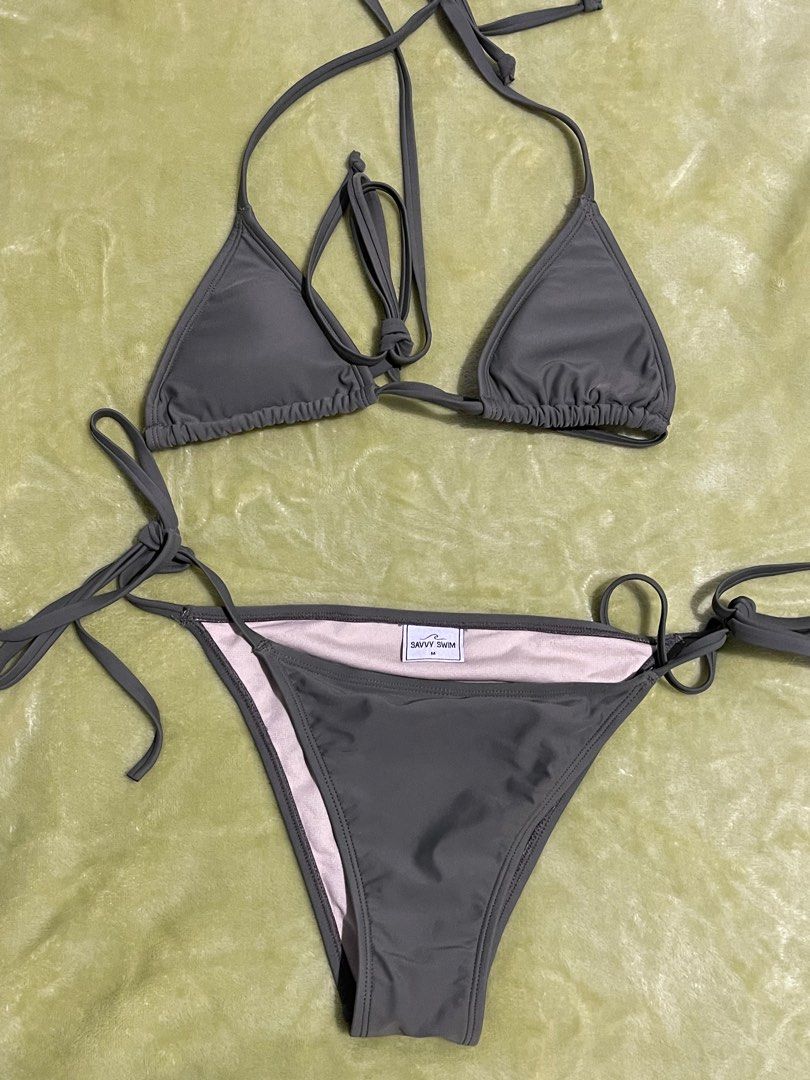 Savvyswim -Eva set in Olive, Women's Fashion, Swimwear, Bikinis ...