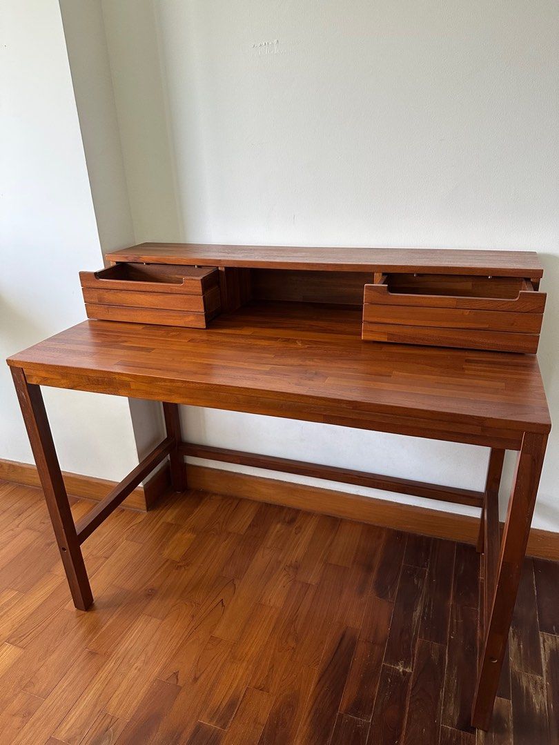 Scanteak Secretary Table, Furniture & Home Living, Furniture, Tables ...