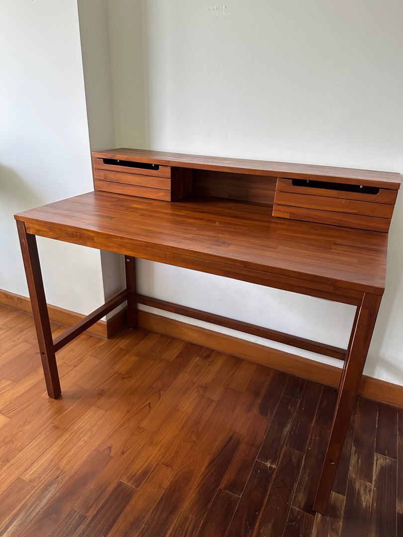 Scanteak Secretary Table, Furniture & Home Living, Furniture, Tables ...