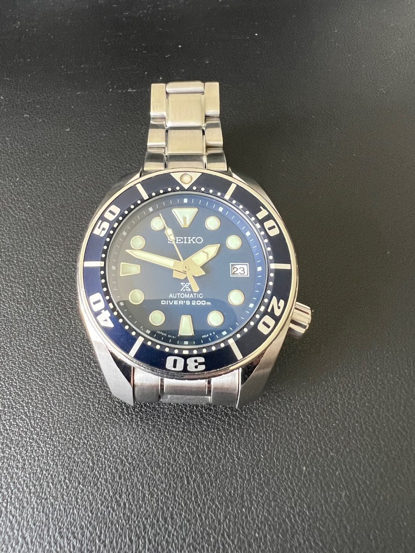 Seiko Blue Sumo (Blumo) 2nd Gen SBDC033, Men's Fashion, Watches ...