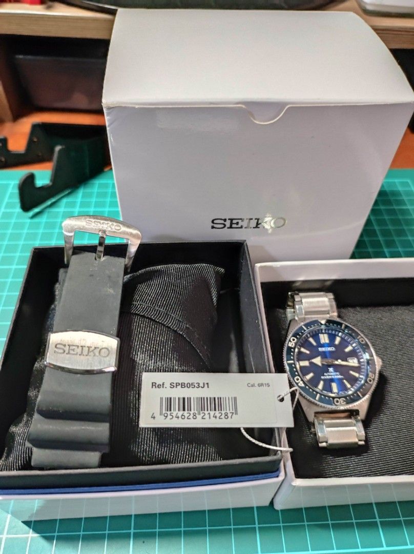 Seiko 62mas SPB053J1 SBDC053 blue prospex diver watch, Men's Fashion ...