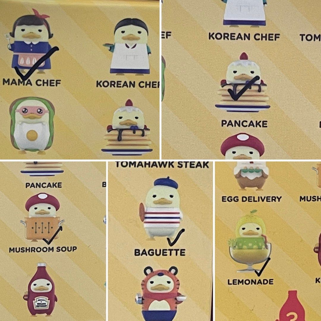 [Sell as Set] Popmart/Pop Mart, Duckoo Kitchen, Mama Chef, Pancake ...