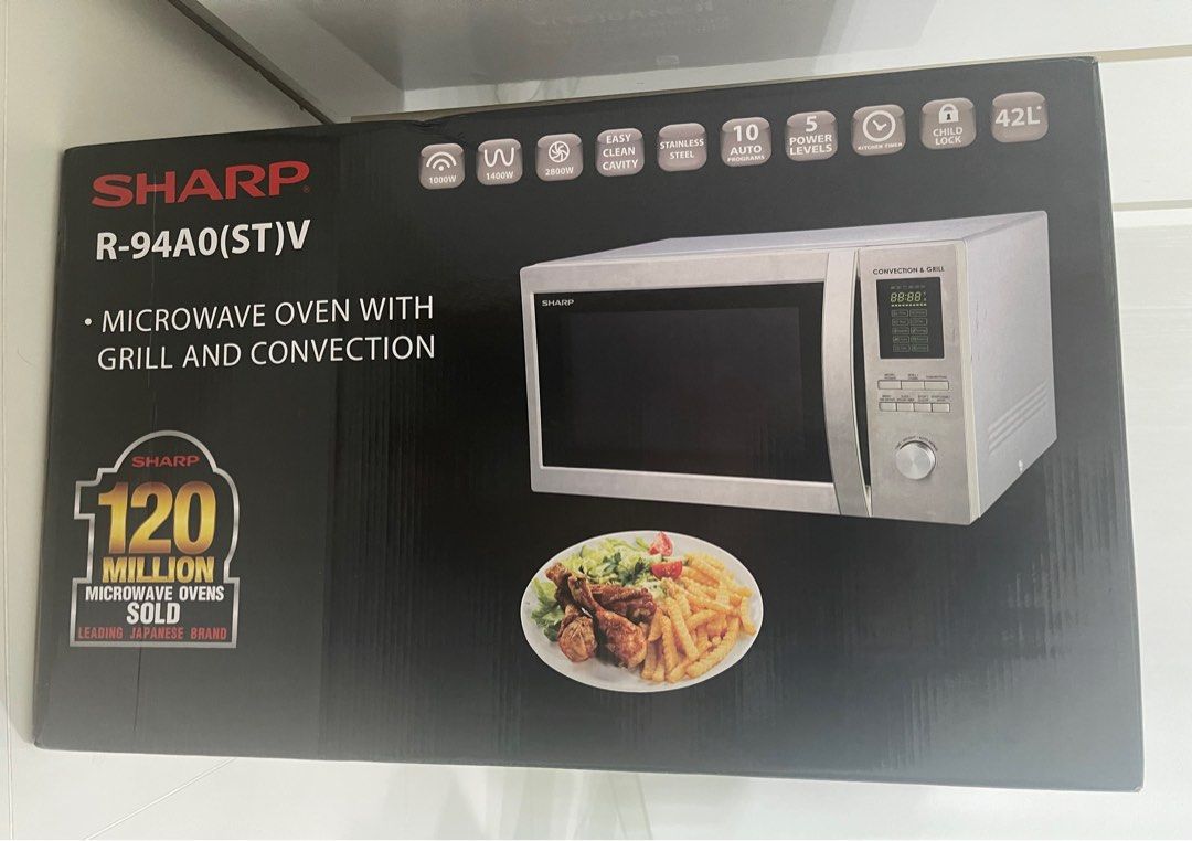 Sharp R-94A0(ST)V Microwave Oven with Grill and Convection, TV & Home ...