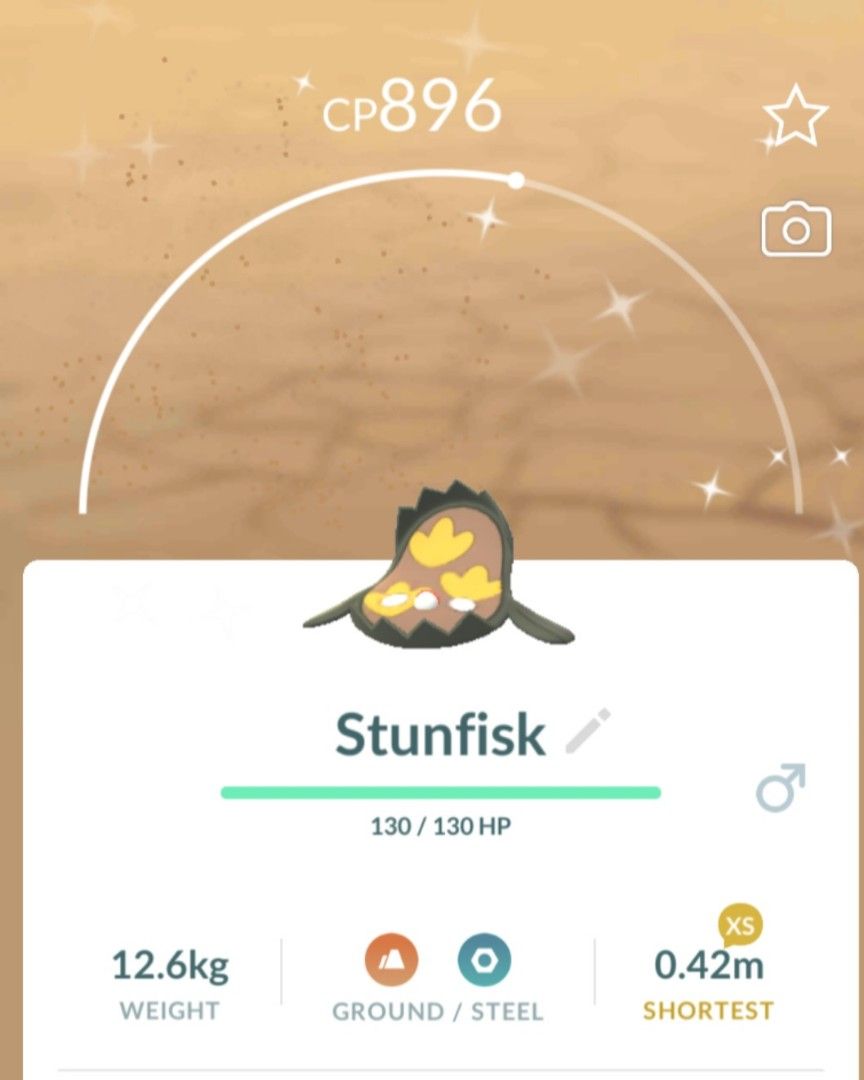 Shiny Galarian StunFisk: Pokemon Go, Video Gaming, Gaming Accessories ...