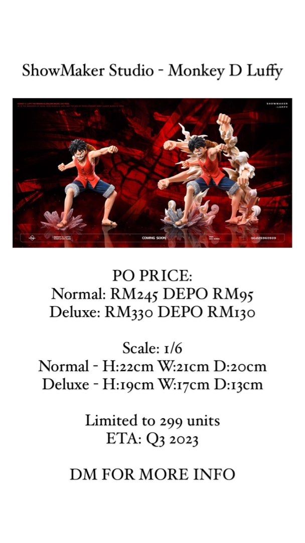ShowMaker Studio - Monkey D Luffy, Hobbies & Toys, Toys & Games on Carousell