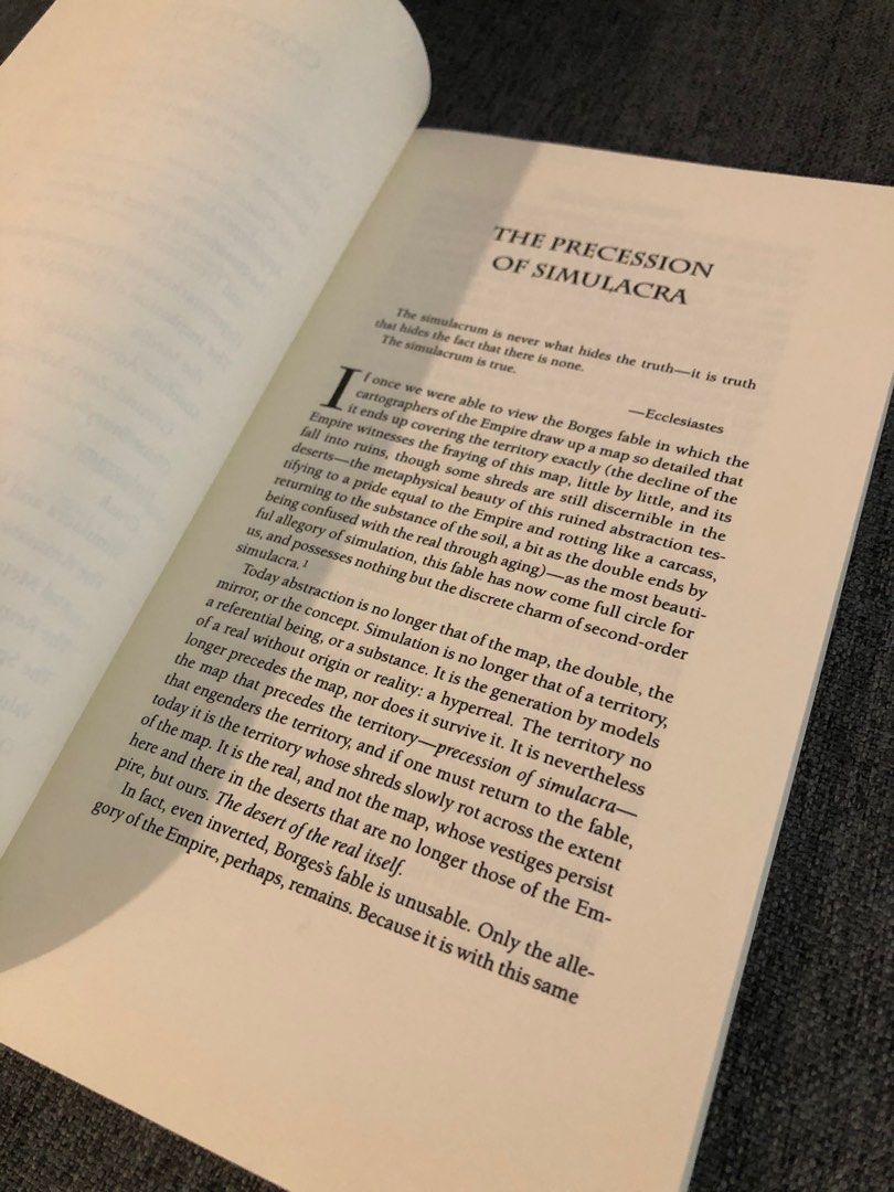 Simulacra and Simulation - Jean Baudrillard - English, Hobbies & Toys ...