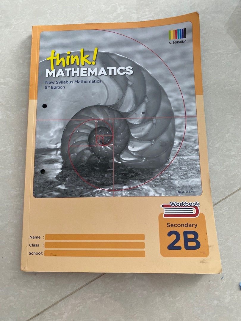SL think! Maths - 8th Edition (2021) - sec 2 TEXTBOOKS and workbook ...