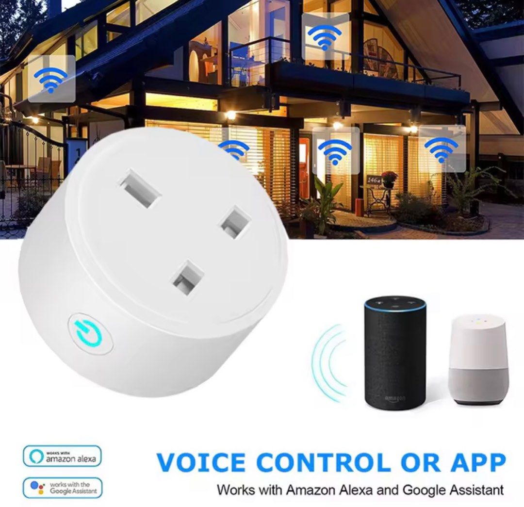 Smart plug Wi-Fi support x4, TV & Home Appliances, Electrical, Adaptors ...