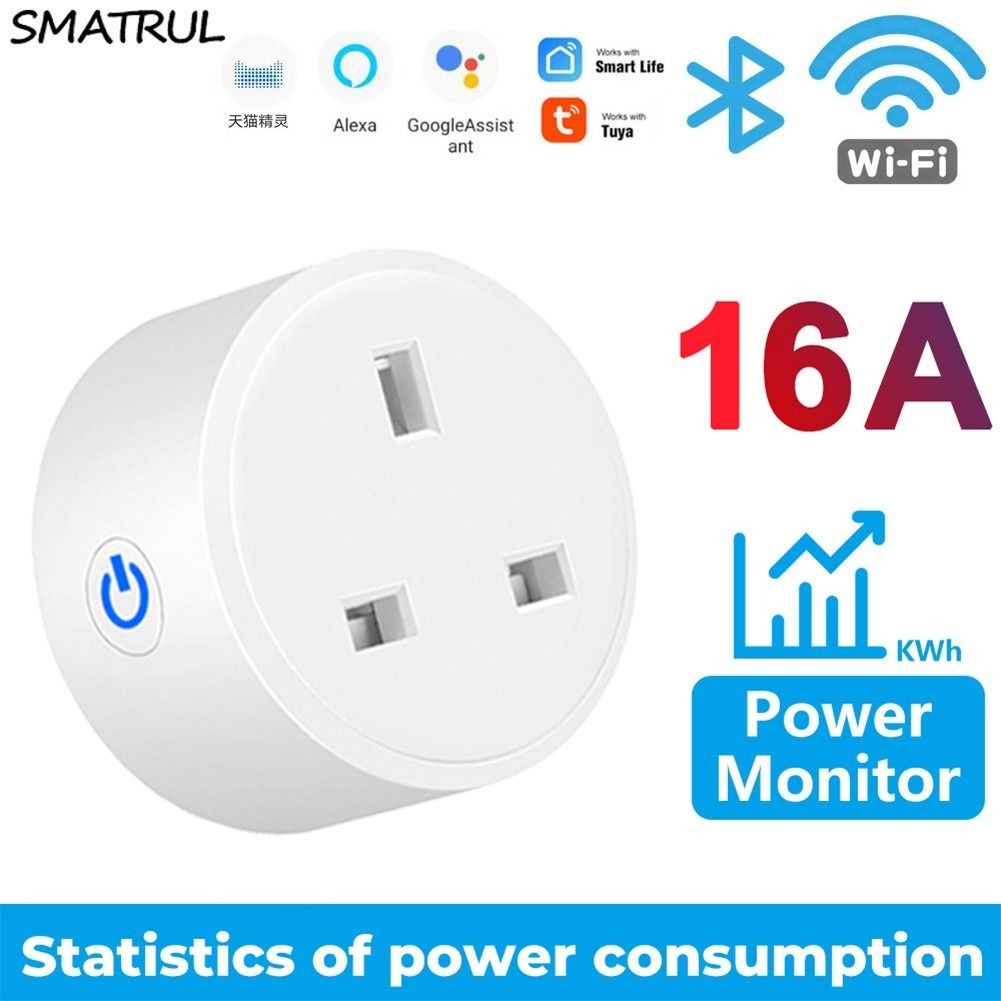 Smart Wifi Plug Socket UK 16A, TV & Home Appliances, Other Home ...