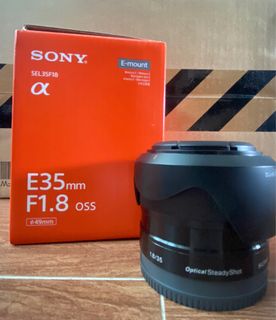 Sony 35mm F1.8 OSS SEL35F18 Prime Lens, Photography, Lens & Kits on ...