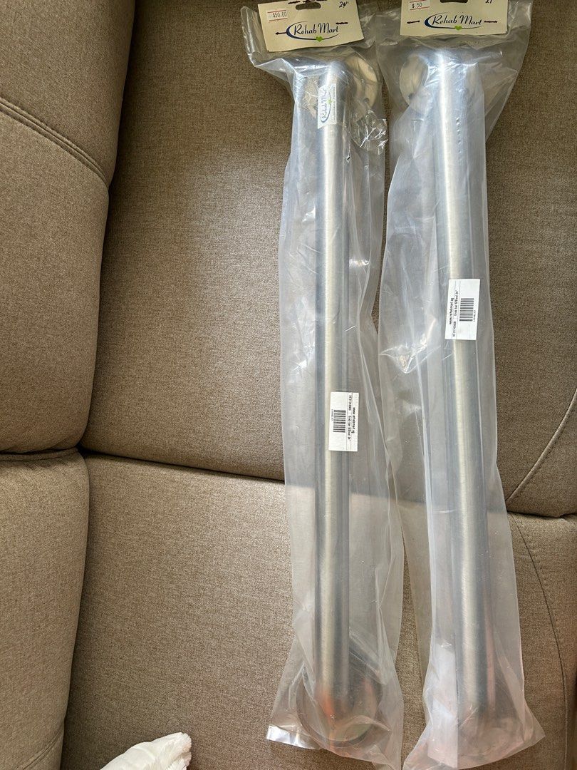 Stainless Steel Grab Bar 24 inch, Furniture & Home Living, Bathroom ...