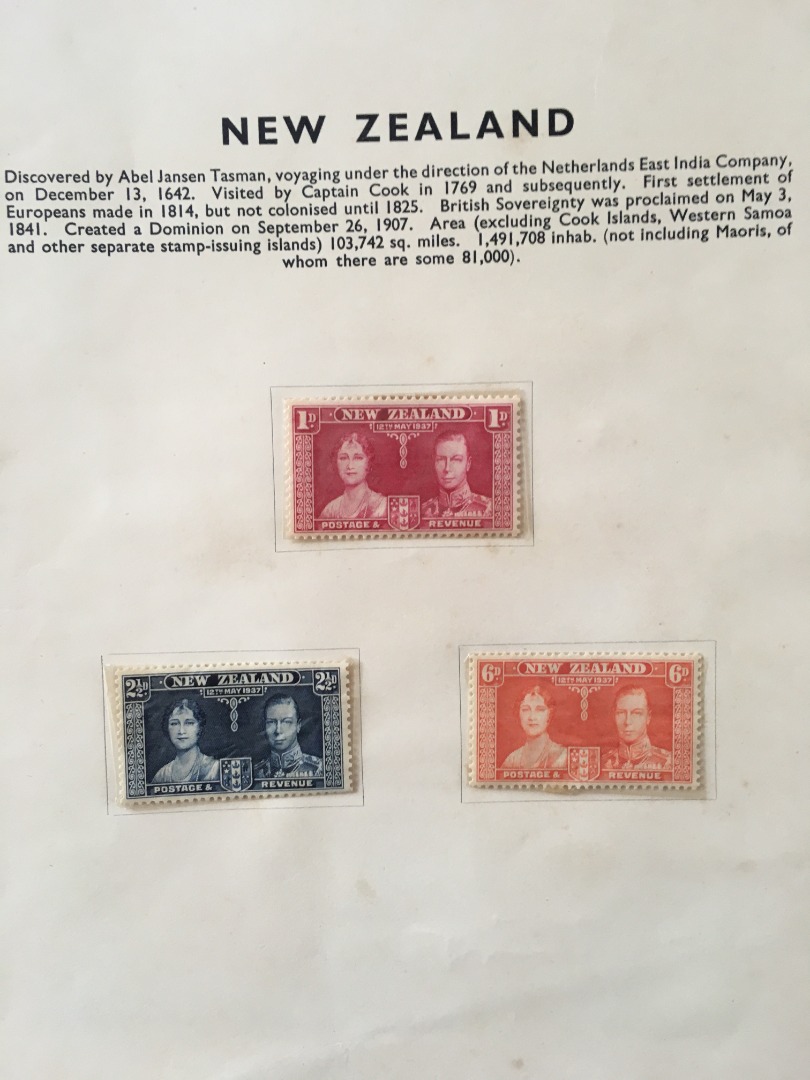 Stamps - New Zealand - 25th Anniversary of Reign of King George V ...