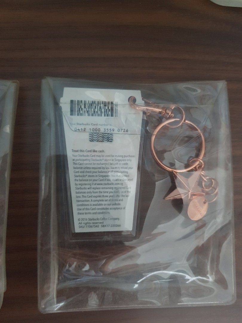 Starbucks keychain card [reserved], Hobbies & Toys, Memorabilia ...