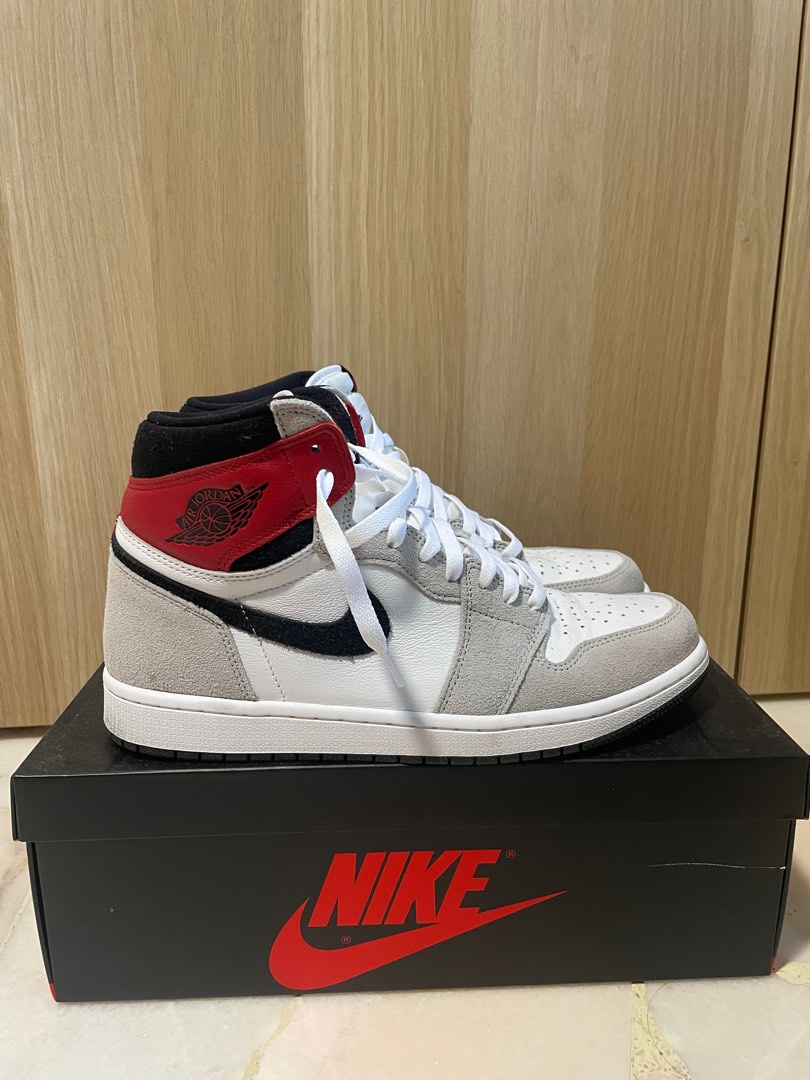 [STEAL!] AIR JORDAN 1 HIGH LIGHT SMOKE GREY, Men's Fashion, Footwear ...