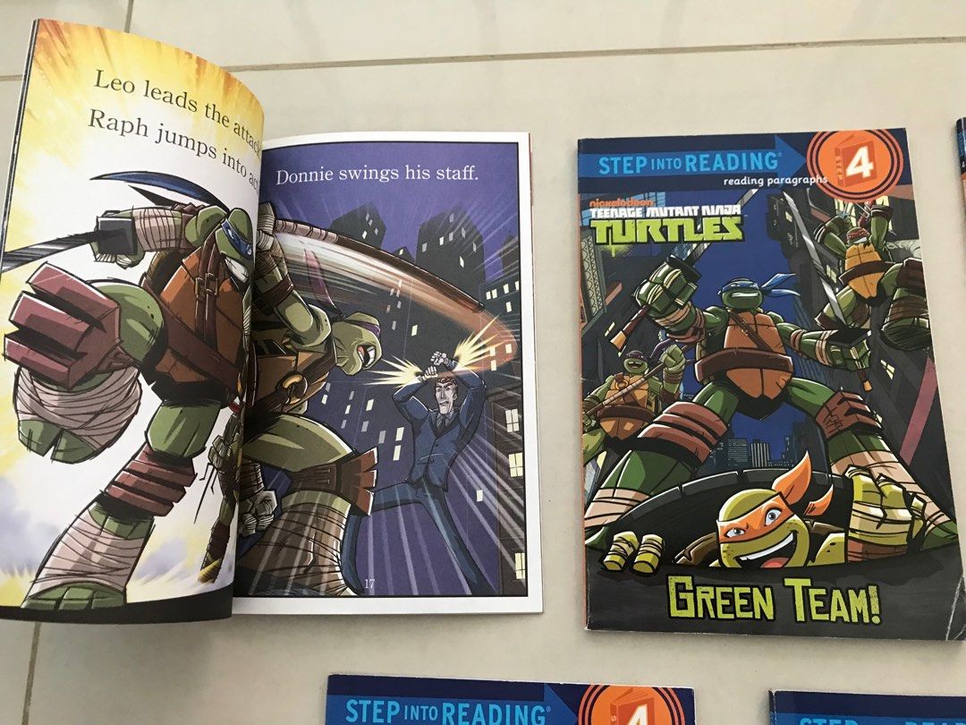 Step into Reading: 5 Ninja Turtles Books TMNT, Hobbies & Toys, Books ...